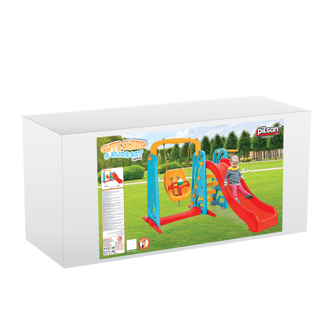 Cute Swing And Slide Set Pilsan